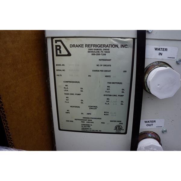 7 Ton (Nominal) Surplus Drake Refrigeration Chiller Package (7 Ton ...