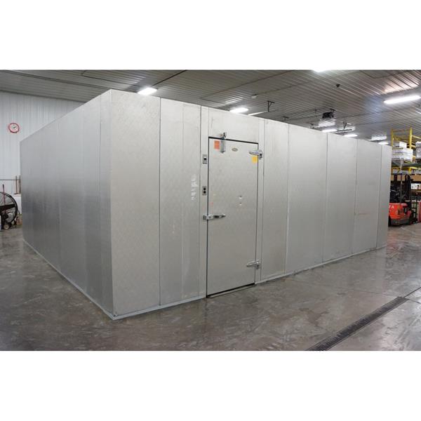 19'3" x 22'8" x 8'6"H WA Brown Walk-in Combo Cooler/Freezer (436 Sq. Ft ...