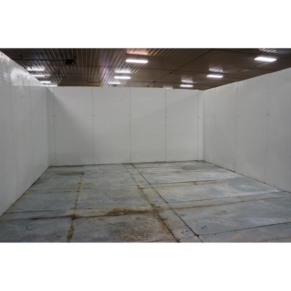 17'4" x 23'1" x 8'8"H (9'6"H w- Beam) WA Brown Walk-in Freezer with ...