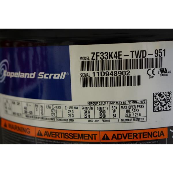 Copeland ZF33K4E-TWD (#32) (10 HP) | Barr Commercial Refrigeration