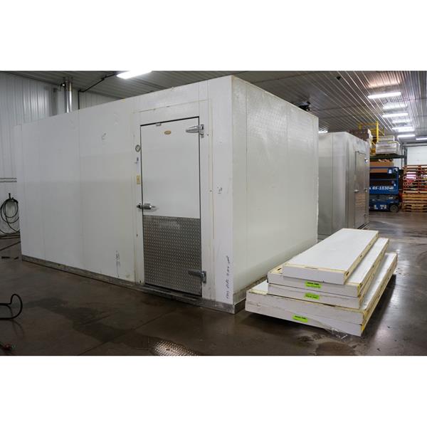 9'8" x 15'5" x 8'8"H WA Brown Walk-in Freezer with Floor (149 Sq. Ft ...