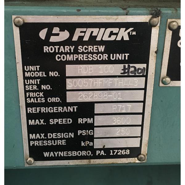 Frick Booster Compressor | Rotary Screw Compressor For Sale