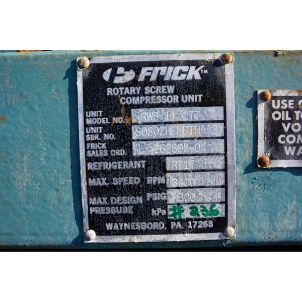 Frick Screw Compressor Package (#236) (450 HP) | Barr Commercial ...