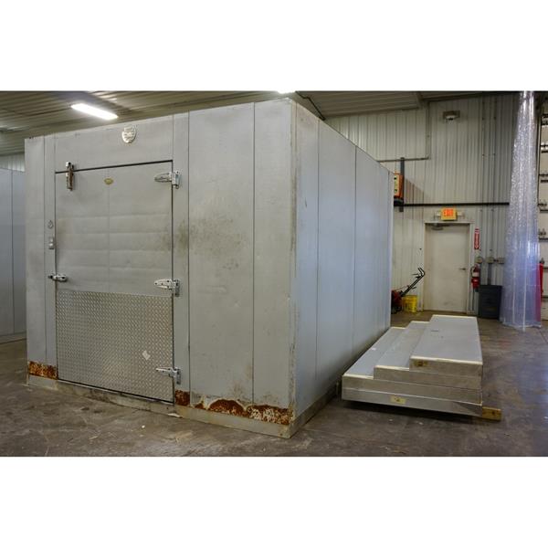 9'8" x 12'6" x 8'8"H WA Brown Walk-in Cooler with Floor (110 Sq. Ft ...