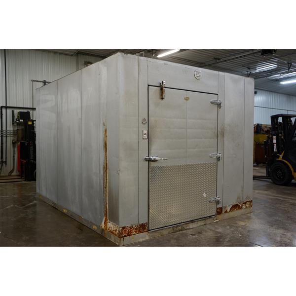 9'8" x 12'6" x 8'8"H WA Brown Walk-in Cooler with Floor (110 Sq. Ft ...
