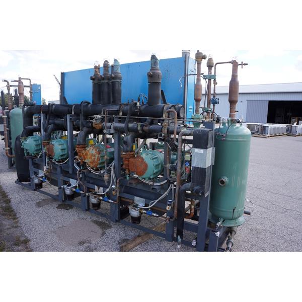 100 HP Low Temperature Screw Compressor Rack Package (#205). (100 HP ...