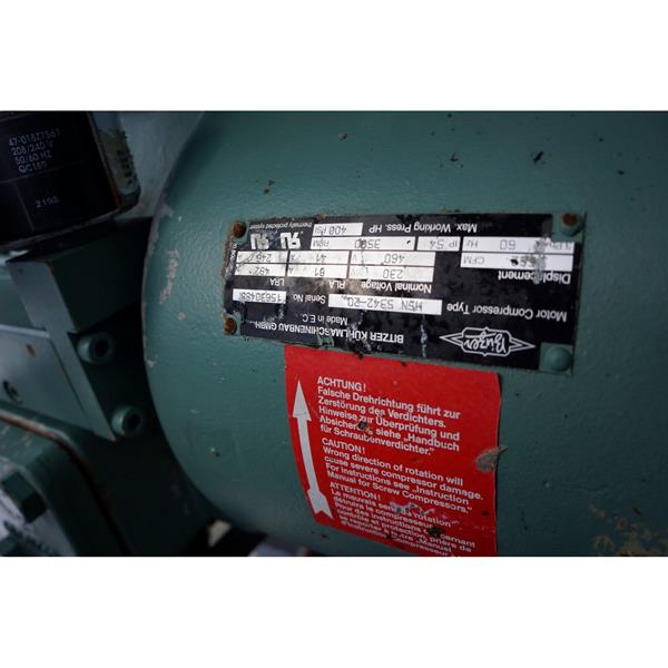 100 HP Low Temperature Screw Compressor Rack Package (#205). (100 HP ...