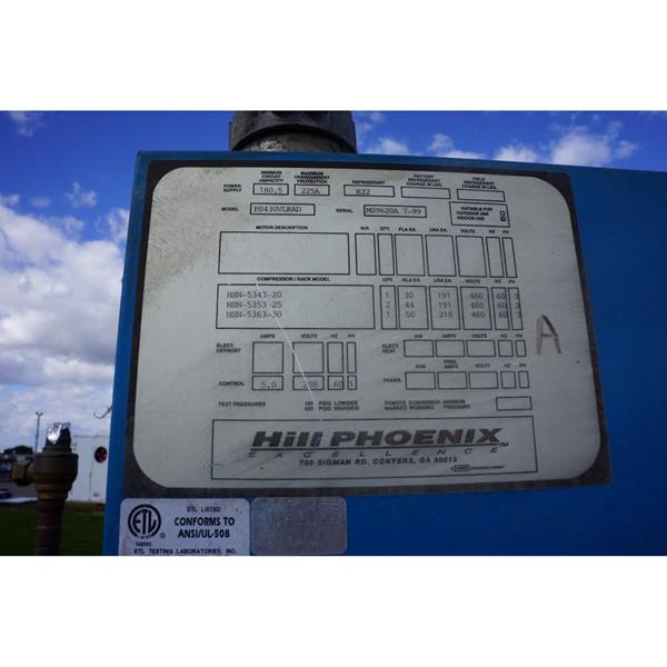 100 HP Low Temperature Screw Compressor Rack Package (#205). (100 HP ...