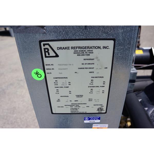 Water Cooled Chiller, 7 Ton | Surplus Drake Chiller