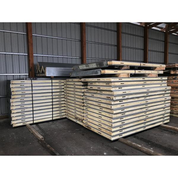 14'x52' walk-in cooler package with pallet size doors.