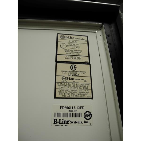 Surplus B-Line Systems Industrial Control Enclosure | Barr Commercial ...