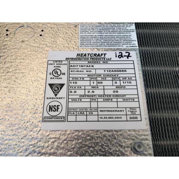 Heatcraft Walk In Cooler Evaporator - Like New.