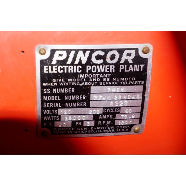 Used 23kW Pincor Generator with Transfer Switch | Barr Commercial ...