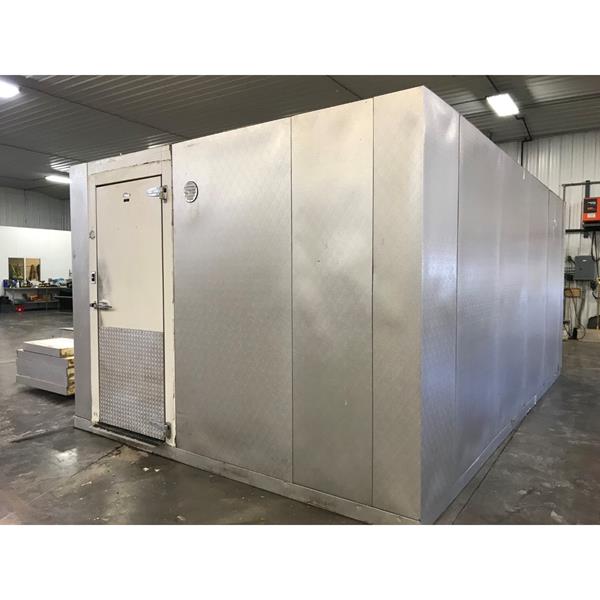 11'7" x 18'4" x 8'8"H WA Brown Walk-in Cooler with Floor (212 Sq. Ft ...