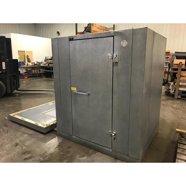 4' x 5' x 6'H (7'2"H w-unit) Self-Contained Walk-in Freezer with Floor ...