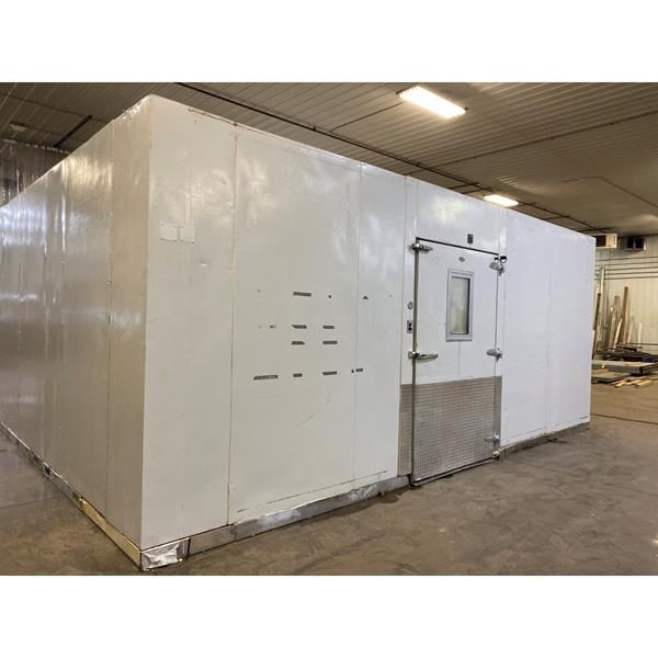 20'3" x 22'2" x 9'8"H(10'8"H w-beam) WA Brown Walk-in Freezer with ...