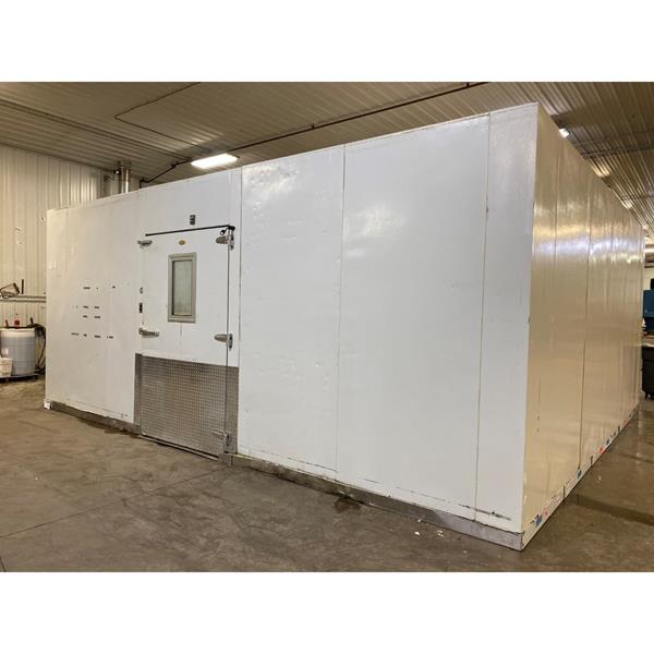 20'3" x 22'2" x 9'8"H(10'8"H w-beam) WA Brown Walk-in Freezer with ...