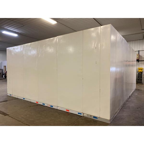 20'3" x 22'2" x 9'8"H(10'8"H w-beam) WA Brown Walk-in Freezer with ...