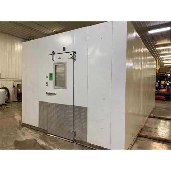 11'7" x 22'2" x 9'8"H WA Brown Walk-in Freezer with Floor (257 Sq. Ft ...