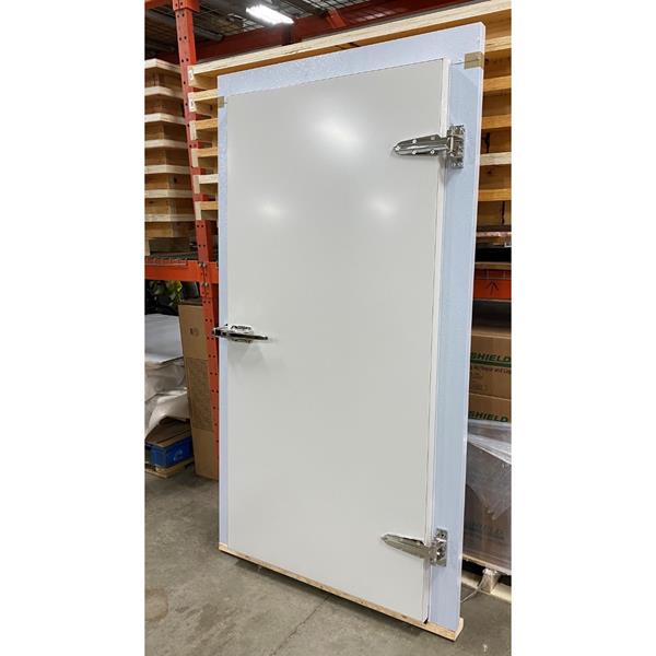 3'x6'6" Surplus Cooler-Freezer Door | White Walk-In Cold Storage Door