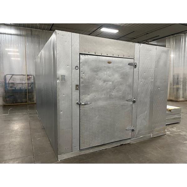 10'7" x 15'5" x 8'8"H WA Brown Walk-in Freezer with Floor (163 Sq. Ft ...
