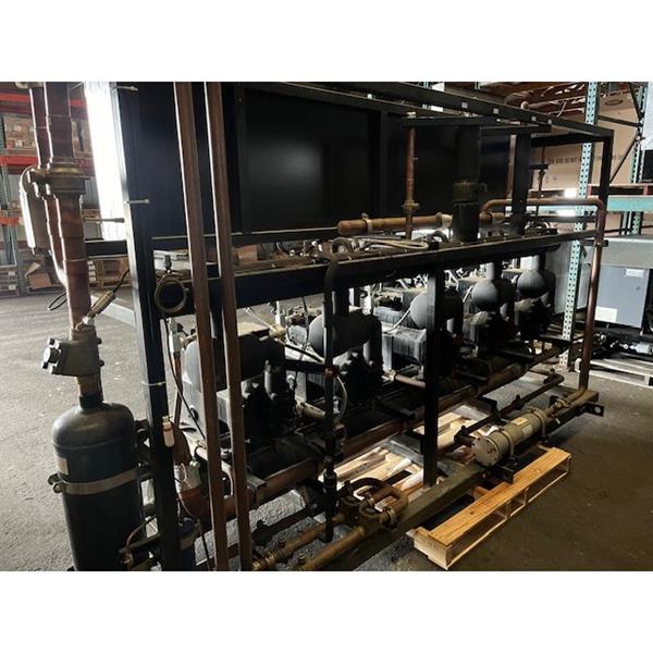 50 HP Medium Temperature Compressor Rack & Remote Condenser Package ...